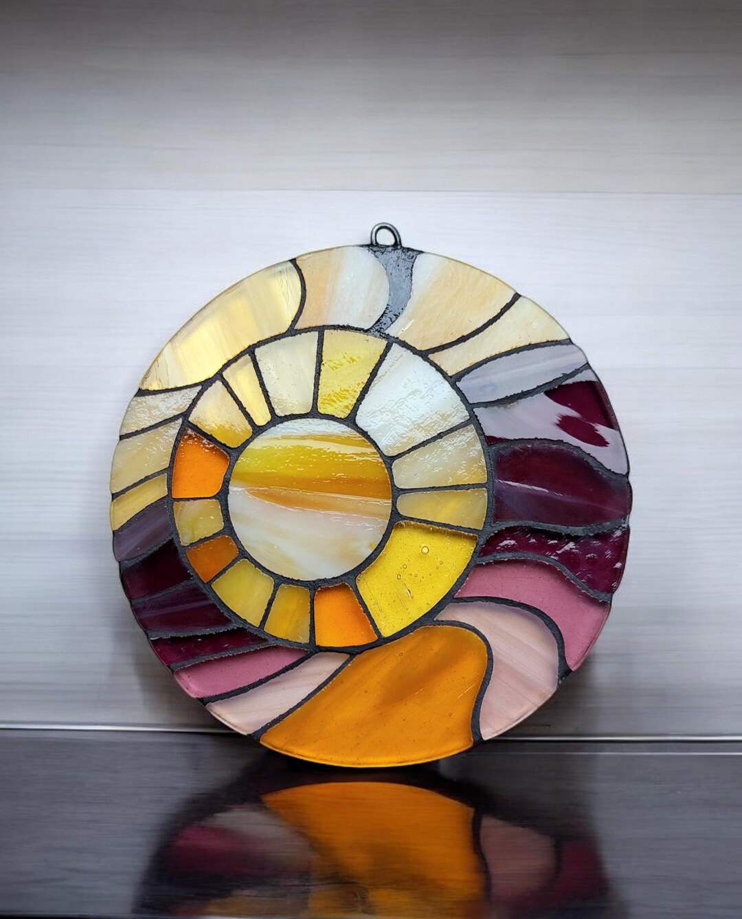 Stained Glass Magic Planet, Chistmas Gift Idea, Suncatcher, Wall Art ...