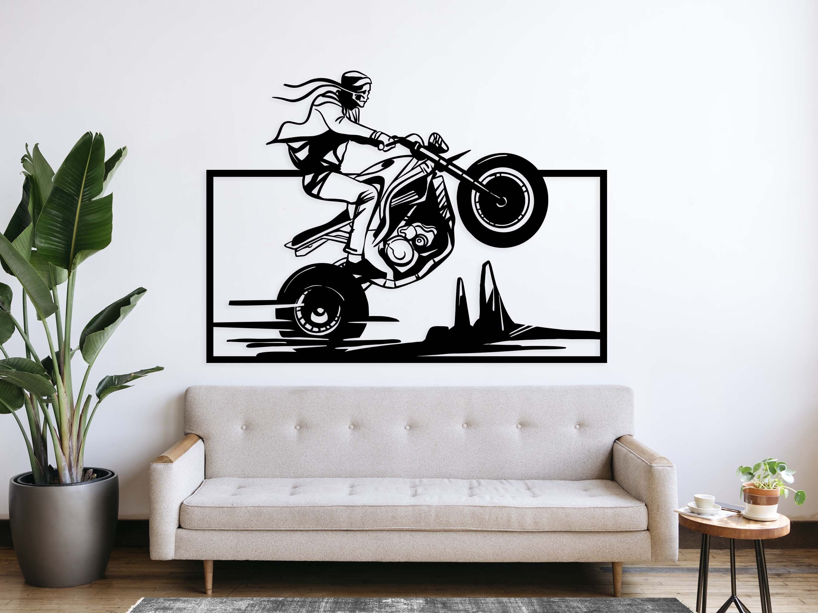 Motorcycle Wheelie Vector Art SVG PNG DXF Digital Download - Etsy UK