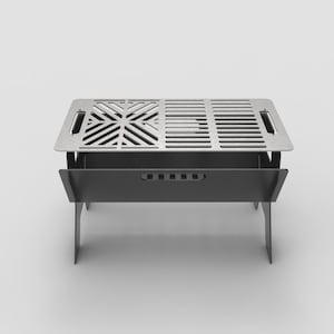 Laser Cut Grill Fire Pit Design, Foldable BBQ, CNC DXF File - Etsy
