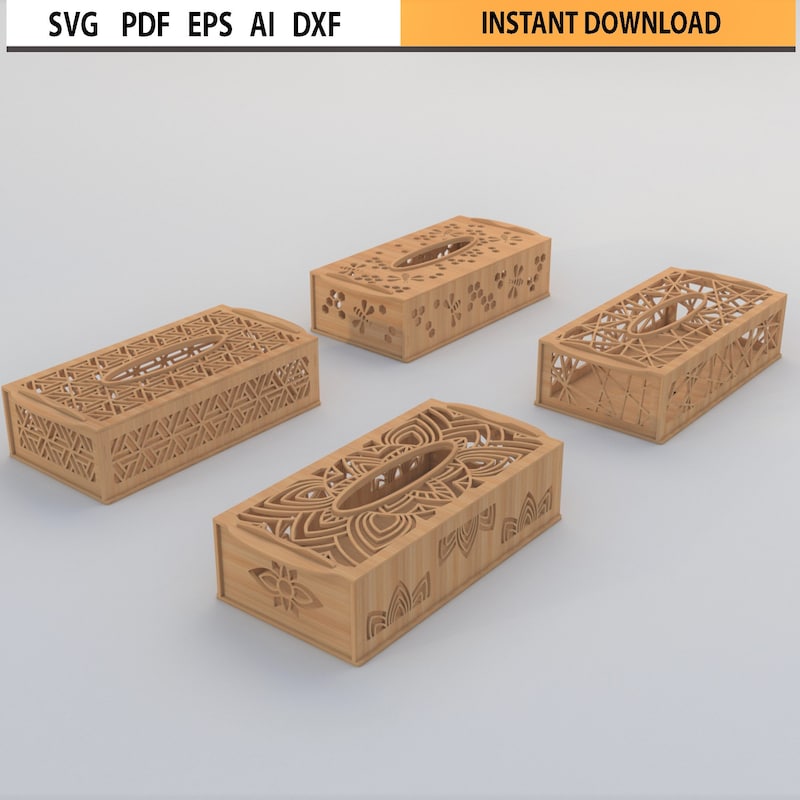 Box Tissue Wood - Etsy