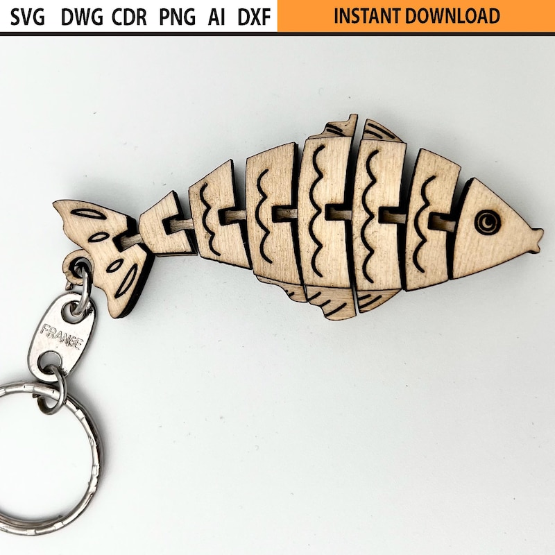 Fish Keychain - Etsy