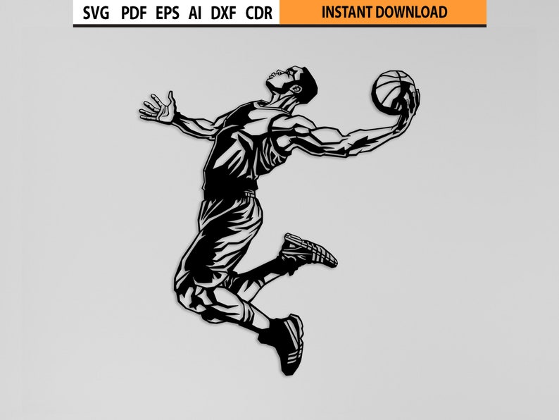 Basketball Player Jump Shot SVG, Basketball PNG, Basketball Team ...