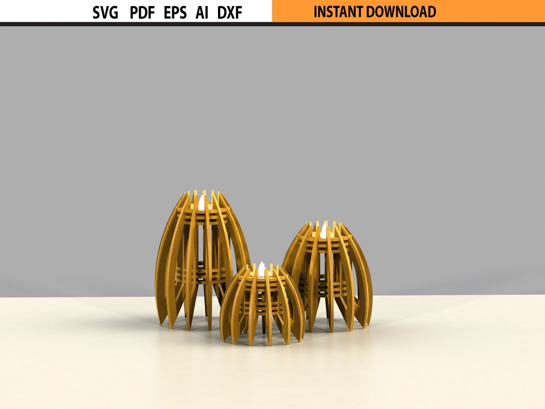 Laser Cut Tea Light Design Svg 3 Set Bundle, Laser Cut Tea Light Design ...