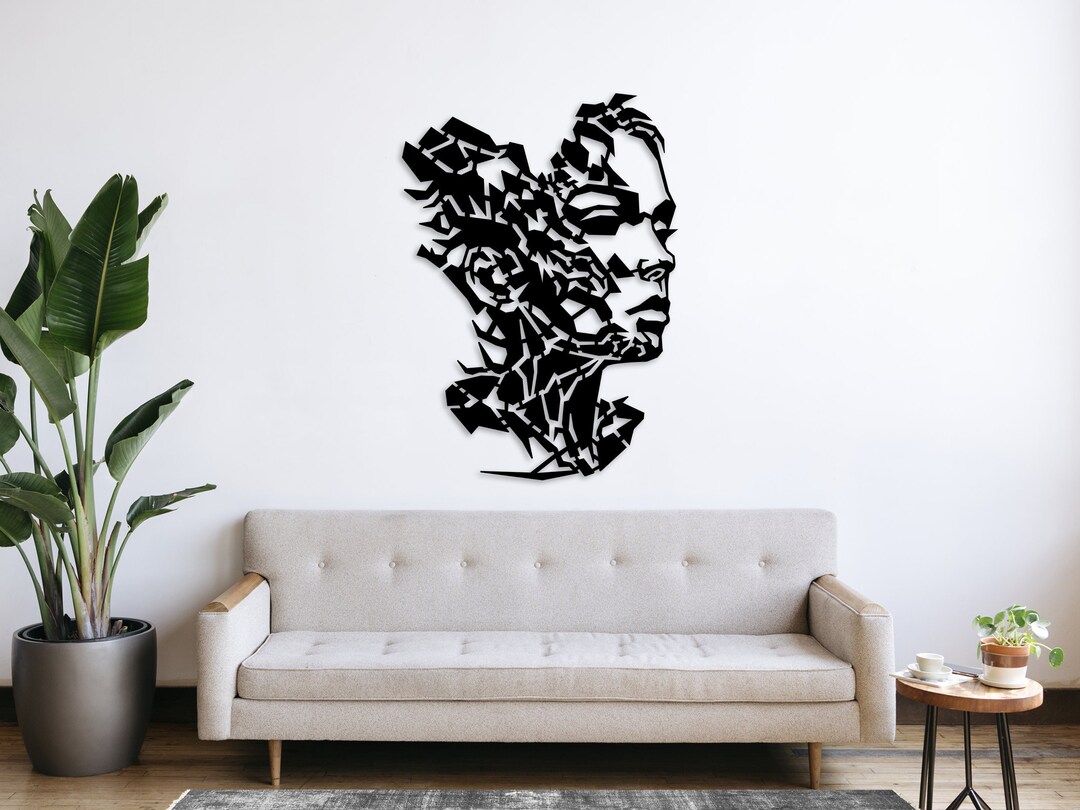 Woman Face Wall Art SVG, DXF, Woman Laser Cut File, Dxf for Plasma ...