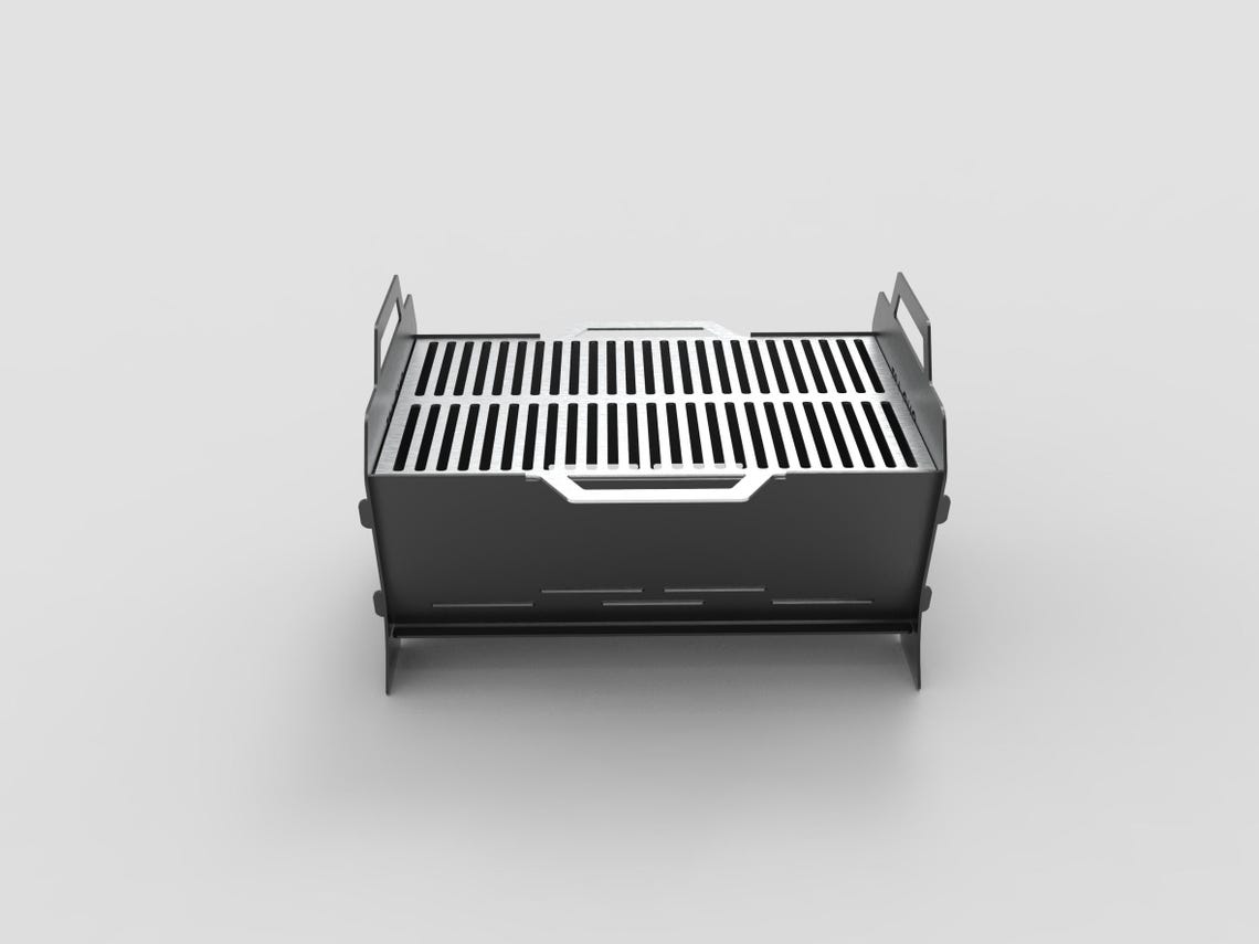 Laser Cut Grill Fire Pit Design, Portable BBQ, CNC DXF File - Etsy