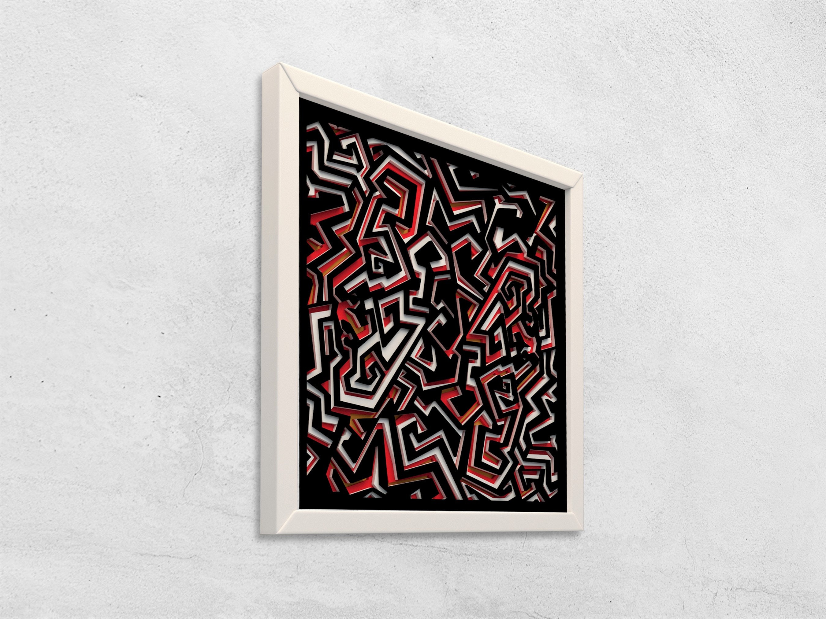 3D Multilayer Shadowbox Design SVG Multilayer Mandala Design SVG File ...