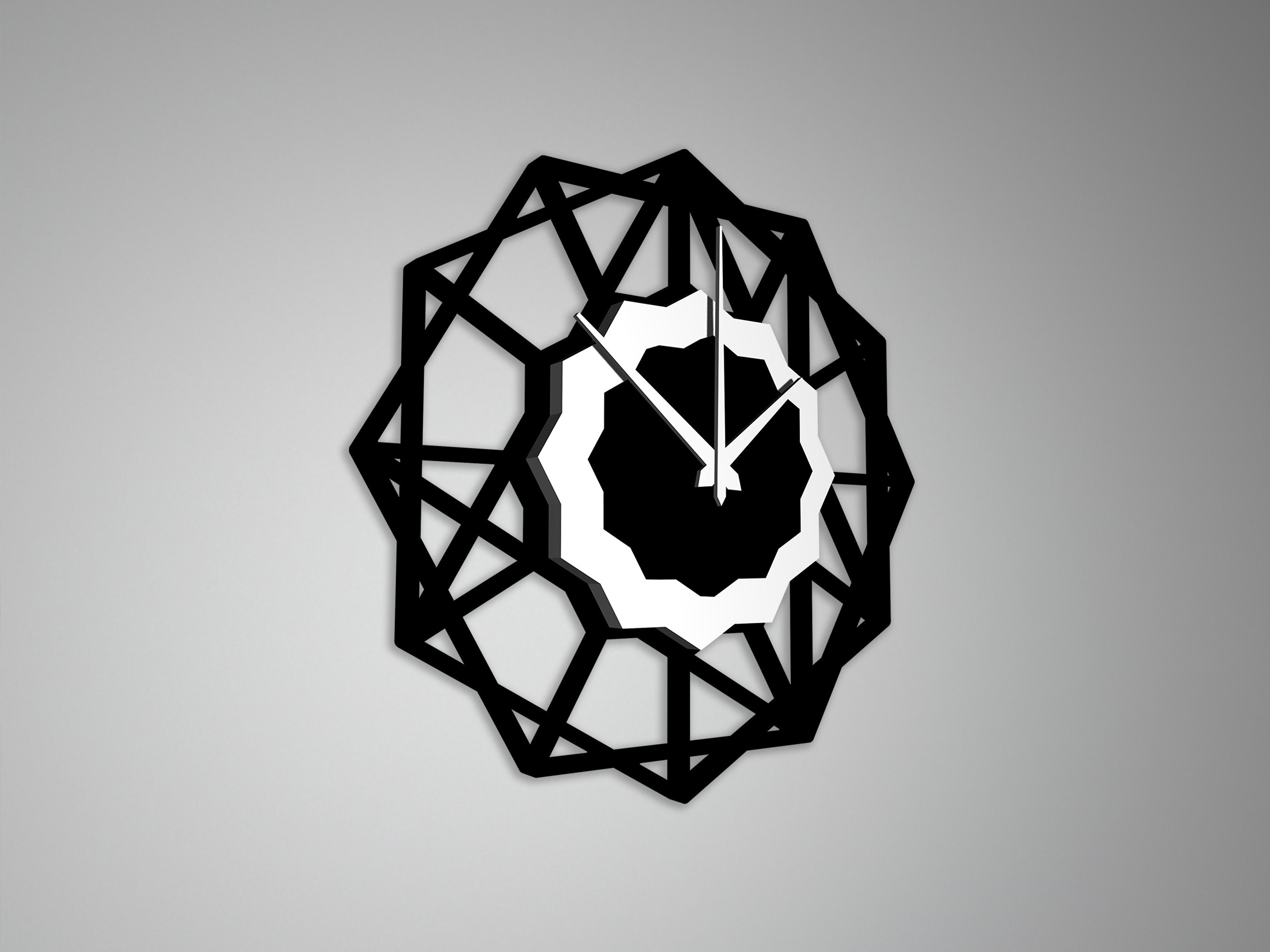 Laser Cut Wall Clock Svg File Design Glowforge Wall Clock Svg - Etsy