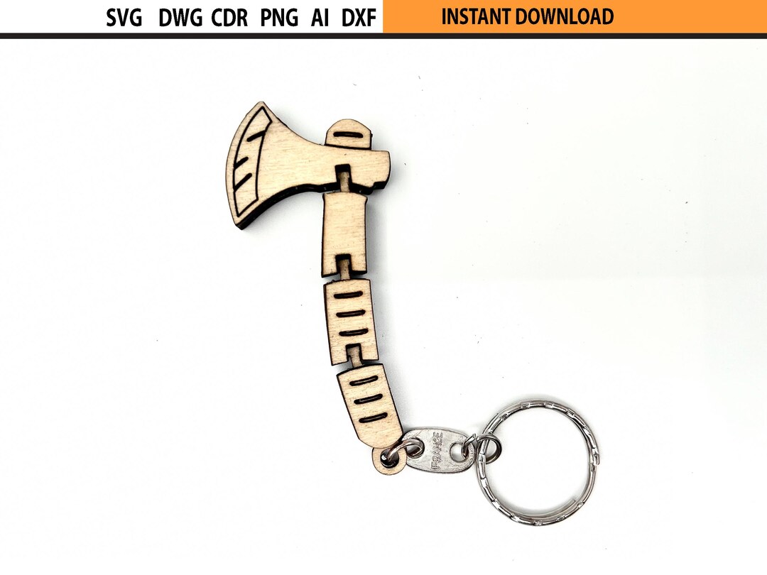Laser Cut Axe Keychain SVG, Flexi Fidget Toy (digital Download) - Etsy