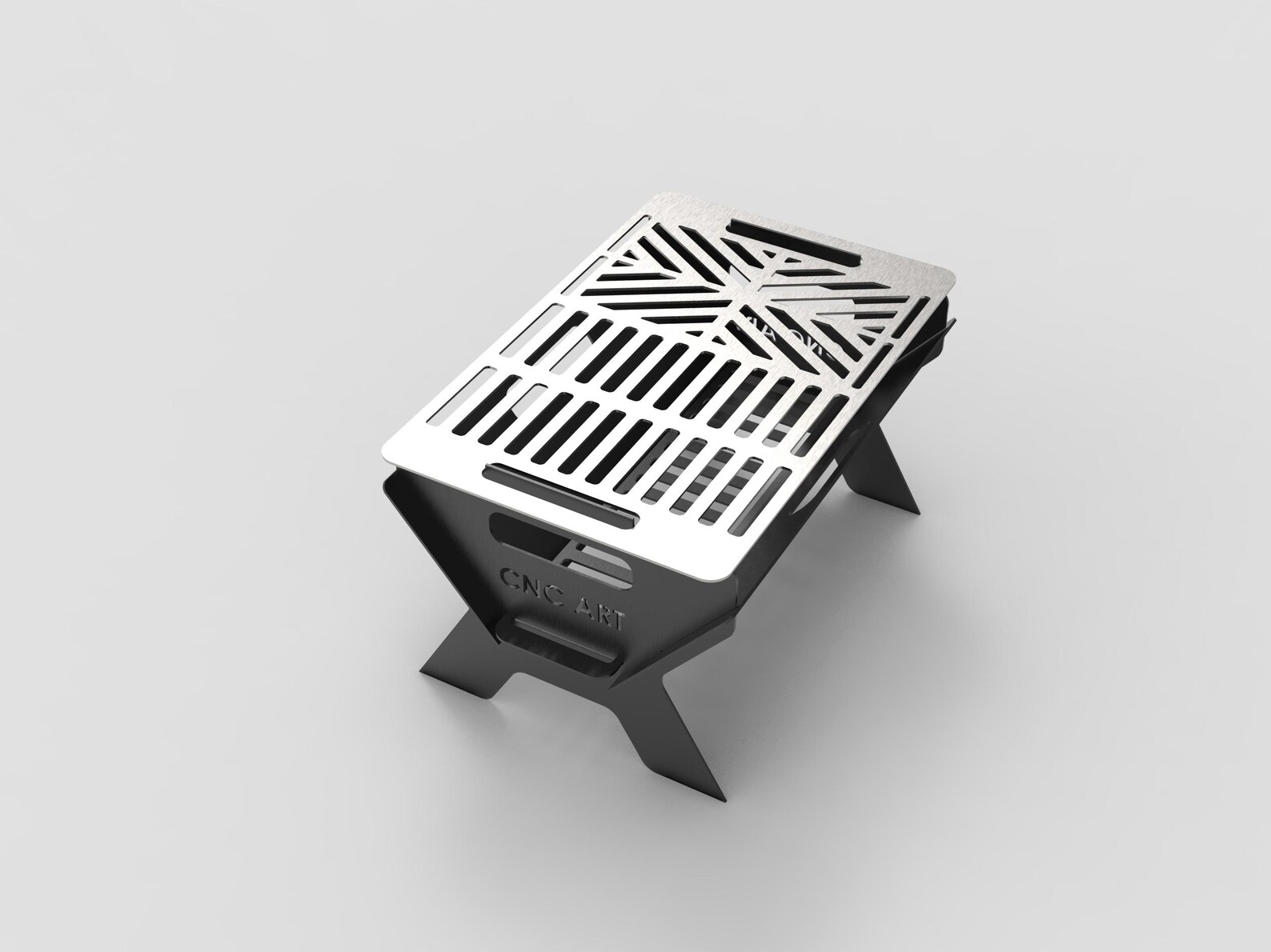 Laser Cut Grill Fire Pit Design, Foldable BBQ, CNC DXF File - Etsy