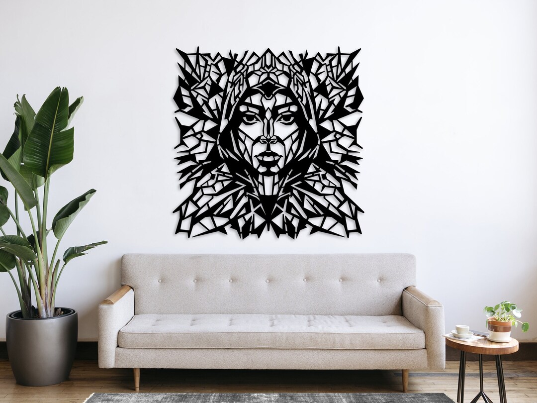 Woman Face Wall Art SVG, DXF, Woman Laser Cut File, Dxf for Plasma ...