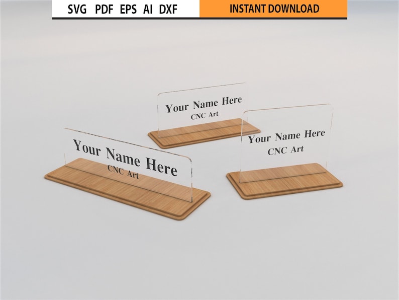 Laser Cut Desk Name Plate Bundle Set of 3, Laser Cut Desk Name Plates ...
