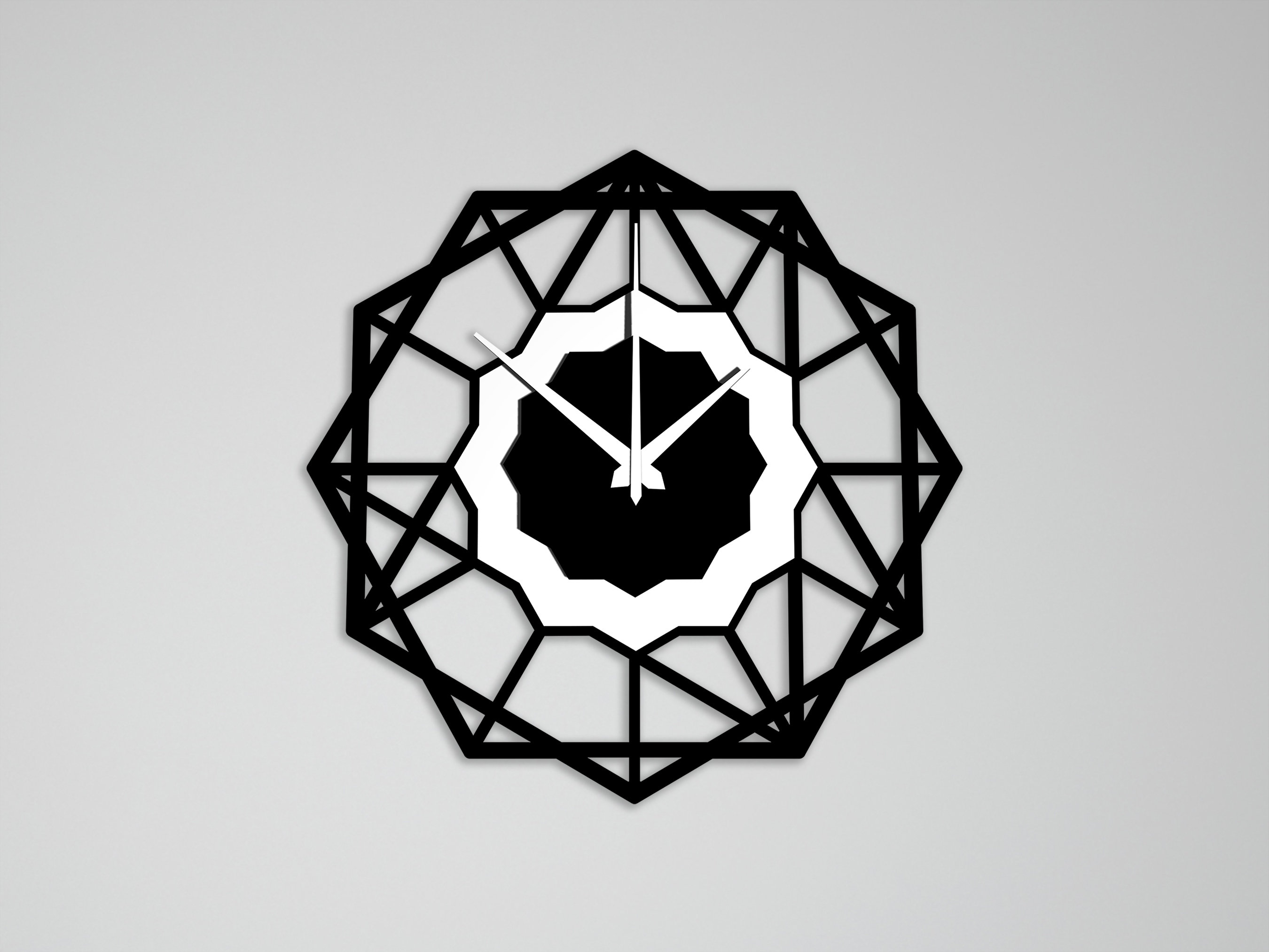 Laser Cut Wall Clock Svg File Design Glowforge Wall Clock Svg - Etsy