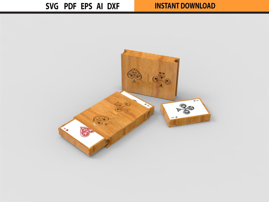 Laser Cut Poker Card Case Design (svg, Pdf, Ai, Dxf, Eps) (digital ...
