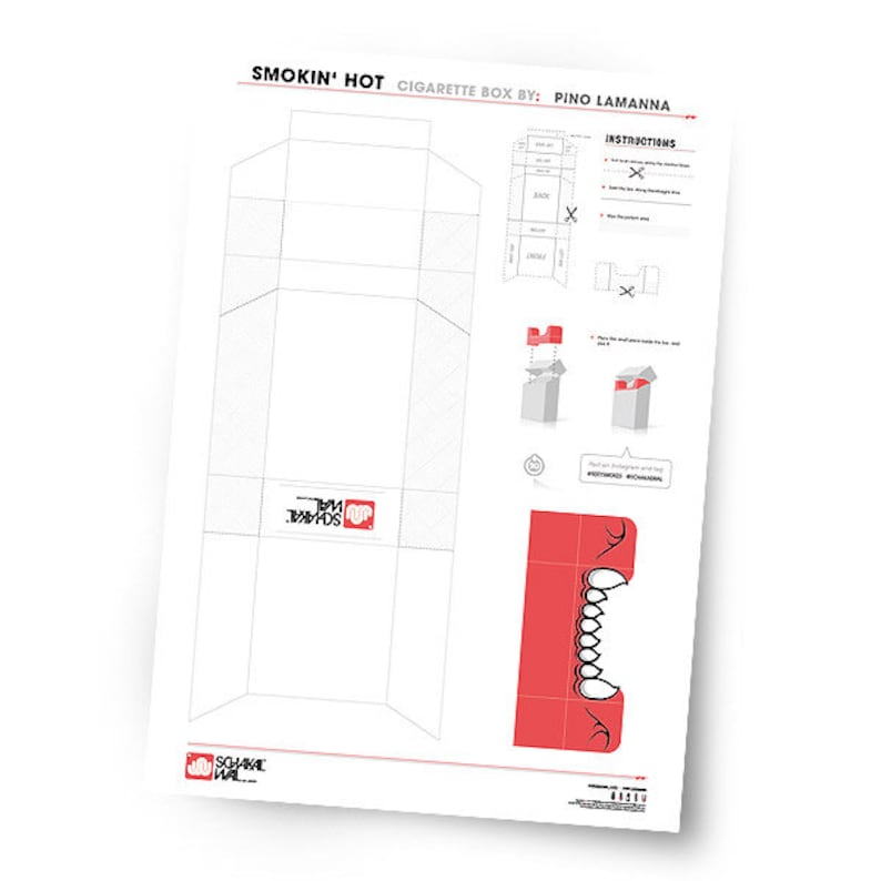 Smokin Hot Cigarette Box Design Template - Etsy
