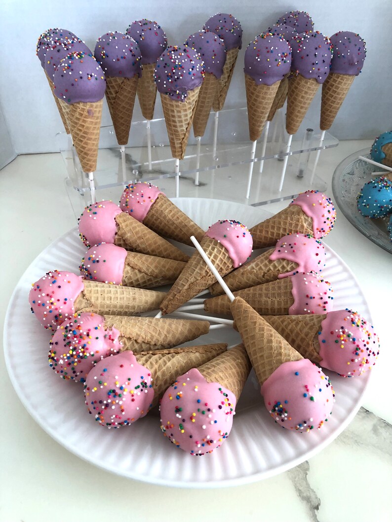 Ice Cream Cake Pops Party - Etsy