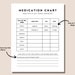 Simple Fillable and Printable Weekly Medication Chart Planner, Digital ...