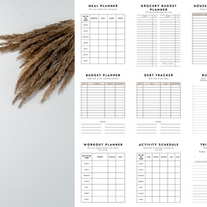 Simple Fillable and Printable Life Planner Bundle, Budget Planning ...