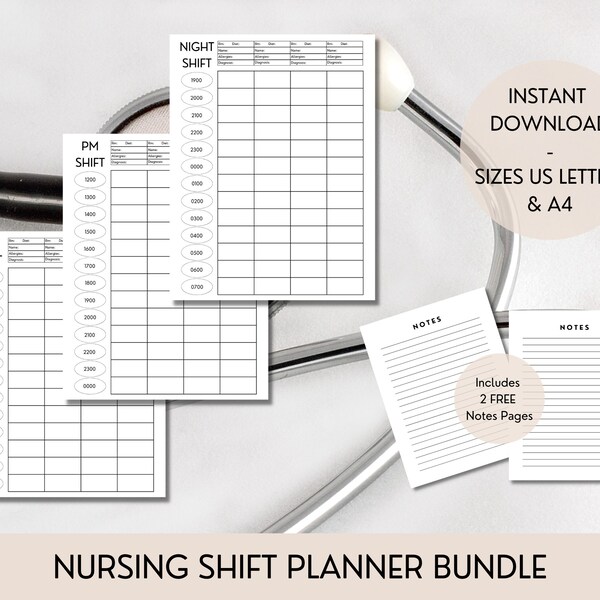 Night Shift Planner - Etsy