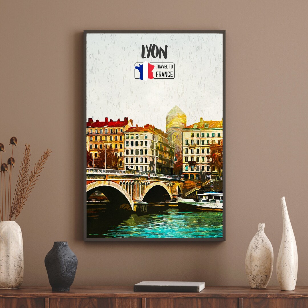 Lyon, France Lyon Posters, France Posters, Travel Posters Wall Art ...