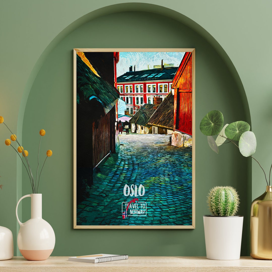 Oslo, Norway Oil Paint Art, Norway Posters, Travel Posters Wall Art ...