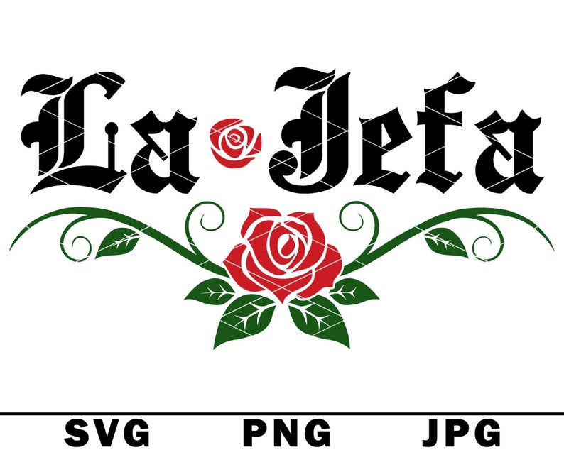 La Jefa SVG Woman Boss Husband Wife Spanish Couple Matching Costume PNG ...