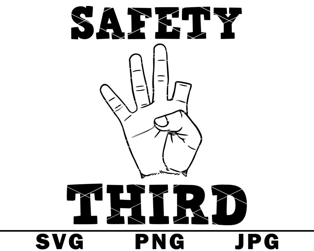 Safety Third SVG July 4th Missing Finger Fireworks Joke Funny ...