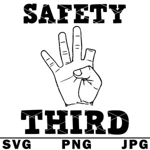 Safety Third SVG July 4th Missing Finger Fireworks Joke Funny ...