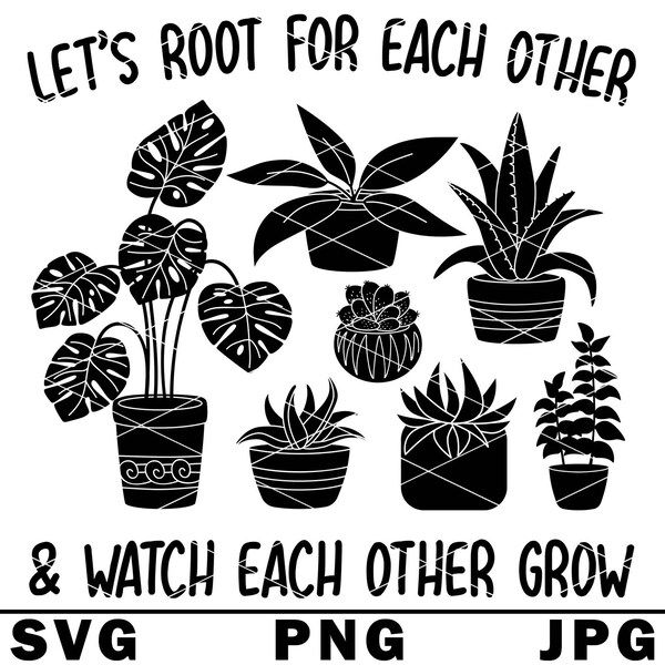Let's Root for Each Other and Watch Each Other Grow!, - Etsy