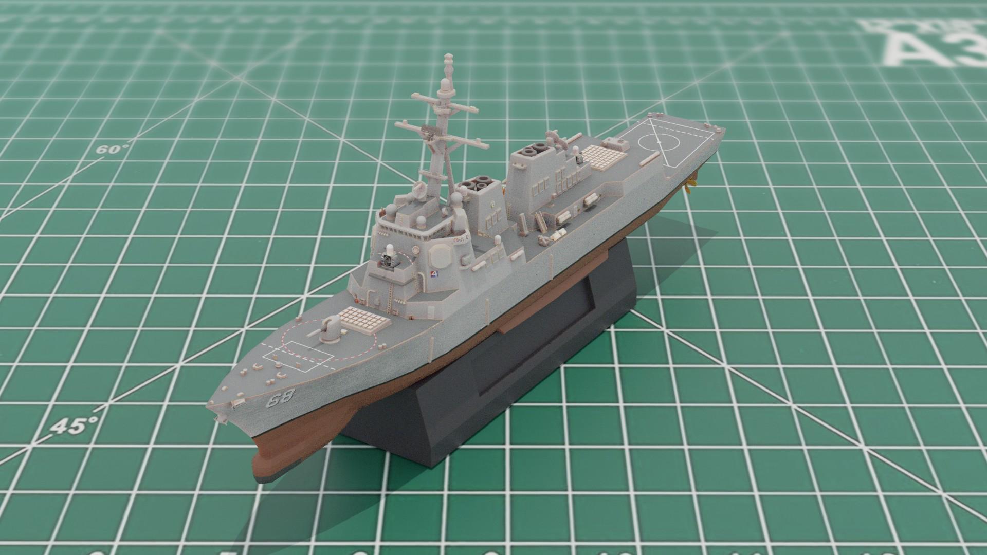 USS Arleigh Burke Class Destroyer DDG 3D Print STL Model - Etsy