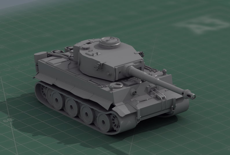 Panzer VI Tiger Tank 3D Print Model STL File - Etsy