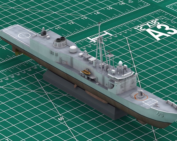 FFG-40 USS Halyburton Frigate - Etsy