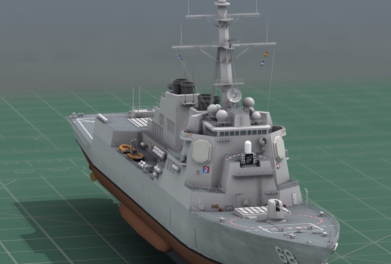 Arleigh Burke Class Destroyer 3D Print STL Model - Etsy