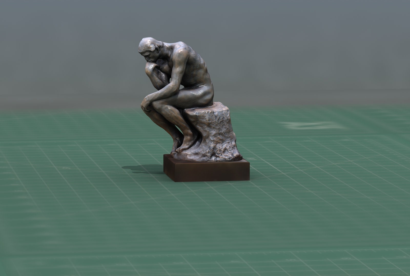 The Thinker Statue 3D Print Model STL File - Etsy