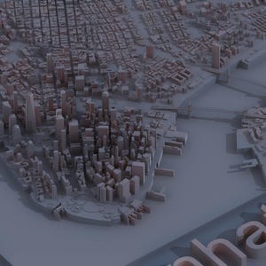 Manhattan New York City 3D Print Wall Art Model Kit - Etsy
