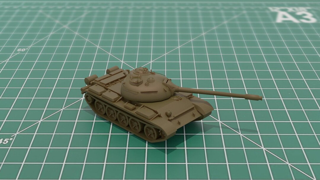 T54/T55 Soviet Tank 3D Print Model 3MF File - Etsy
