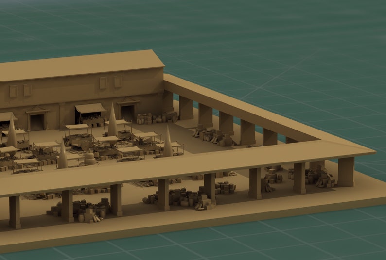 RPG Fantasy Marketplace 3D Print Model STL Download - Etsy