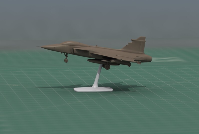 JAS39 Gripen Jet Fighter 3D Print STL Model File - Etsy