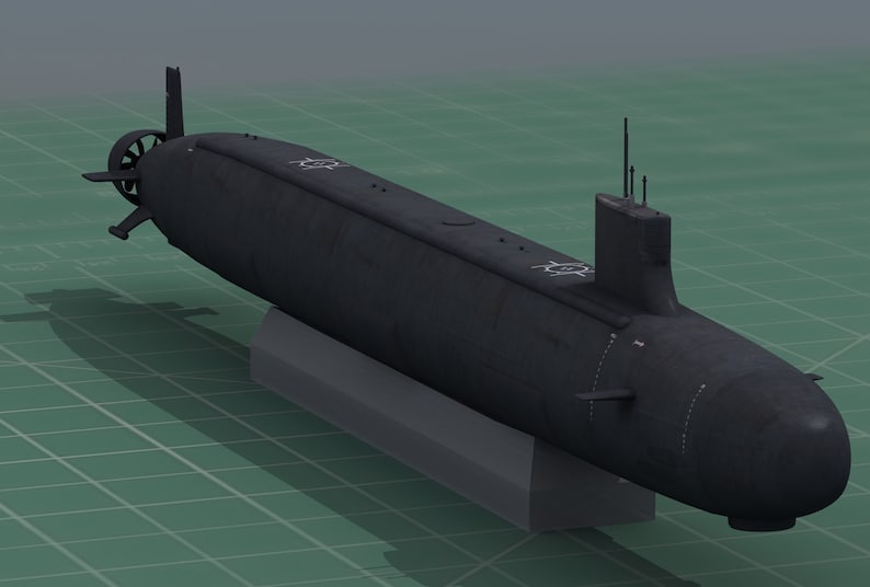 USS Virginia Nuclear Submarine SSN 3D Print STL Model - Etsy