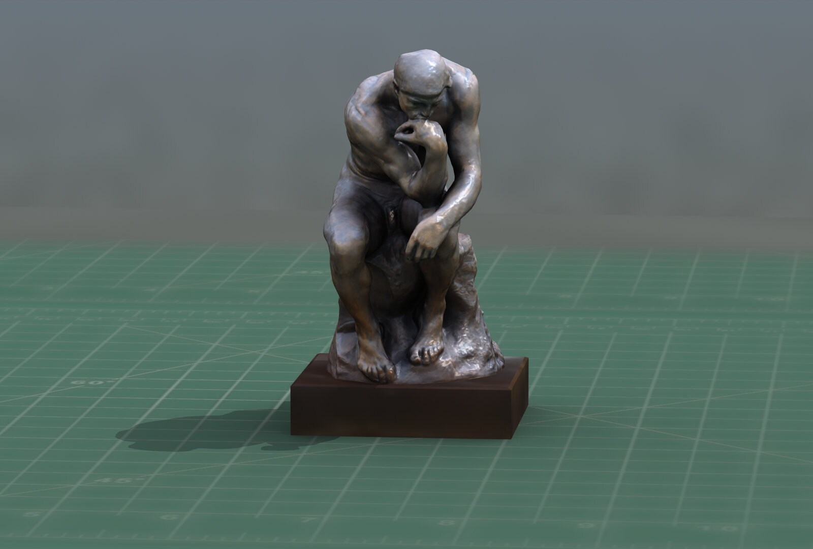 The Thinker Statue 3D Print Model STL File - Etsy