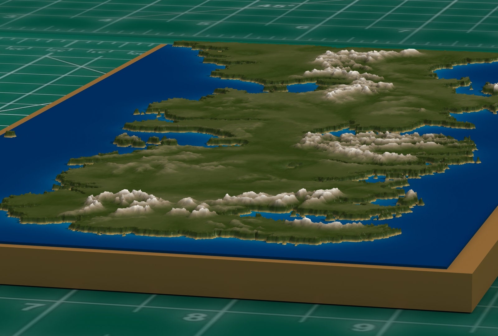 Westeros GOT Topographic 3D Print Map STL - Etsy