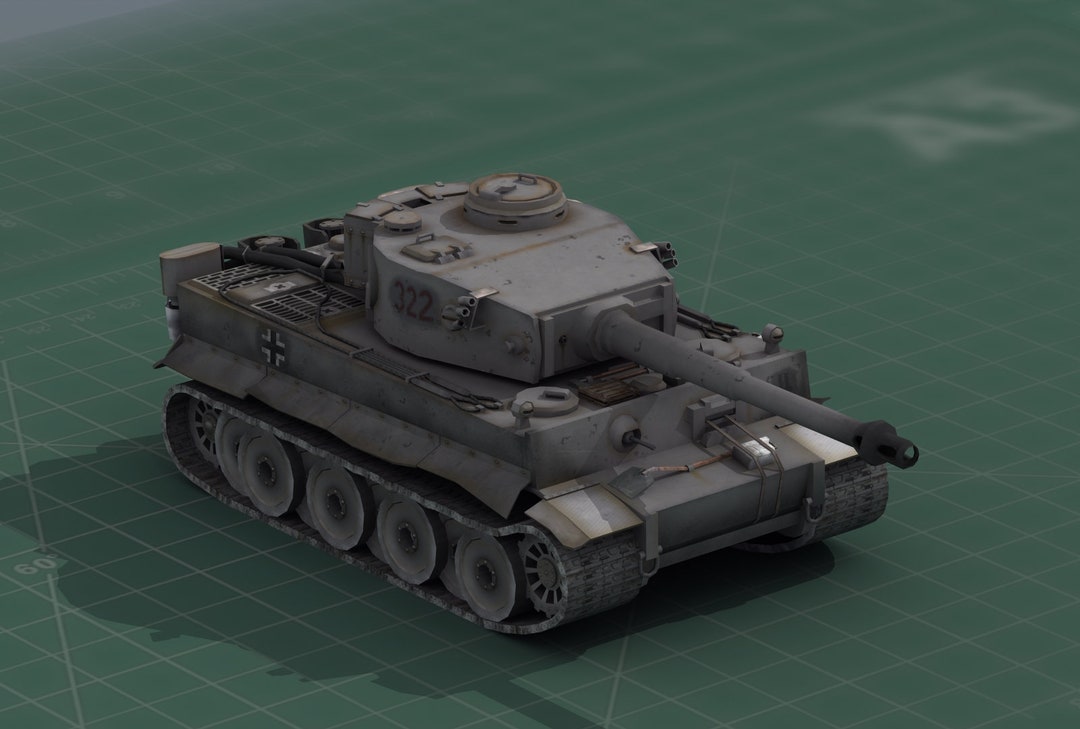 Panzer VI Tiger Tank 3D Print Model STL File - Etsy