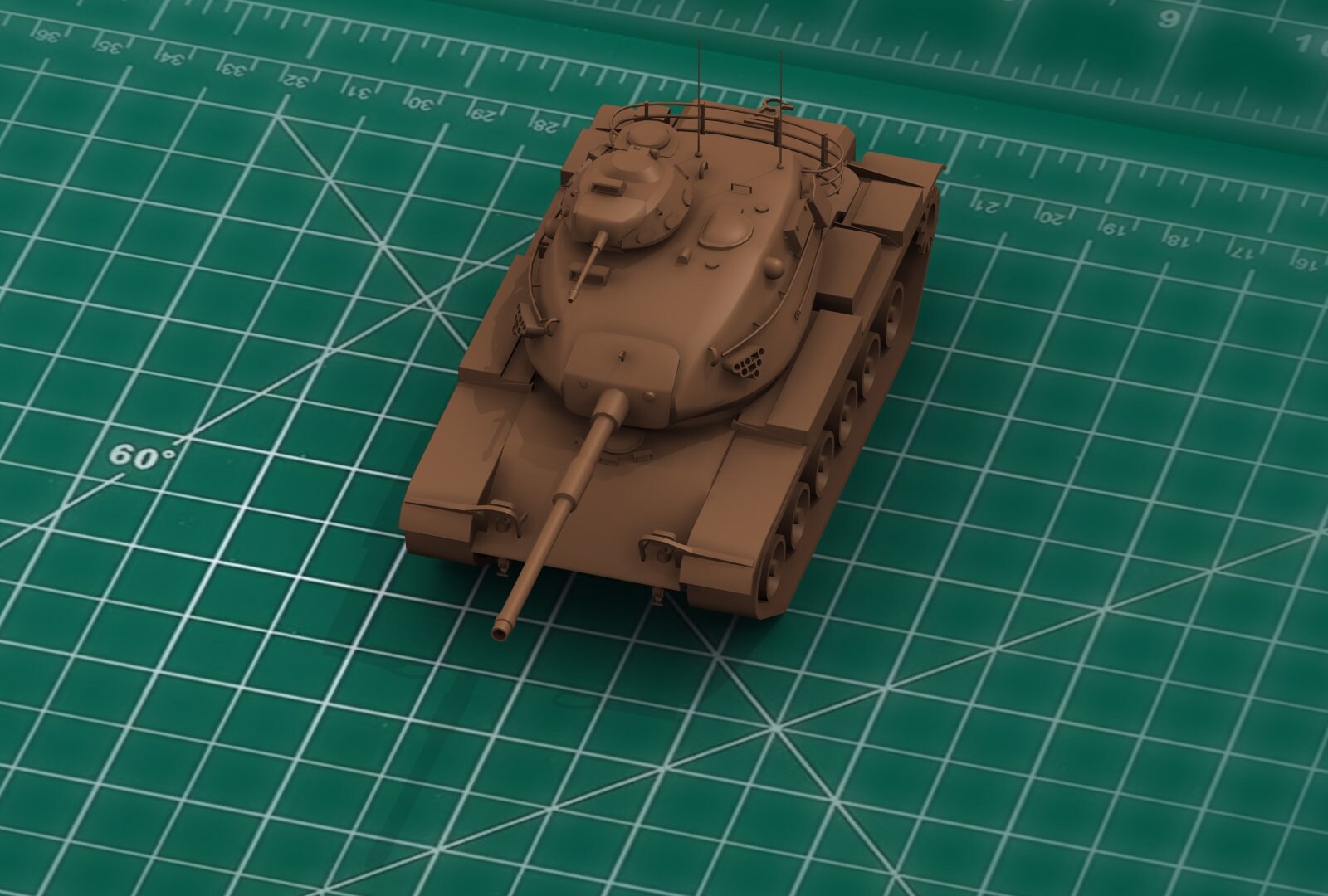 M60A3 Tank Print 3D Model - Etsy