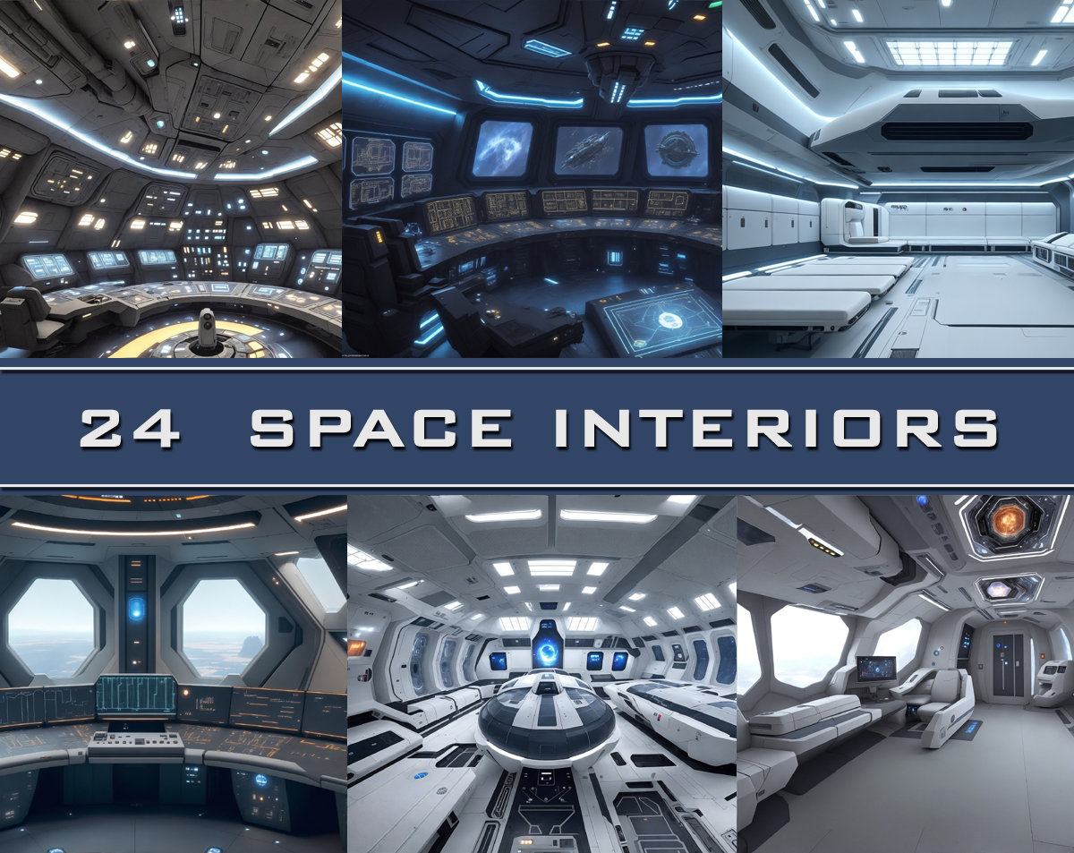 Spacecraft Interior Digital Backdrops - Etsy