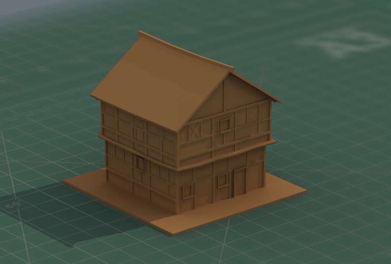 3D Print Ancient House STL Model - Etsy