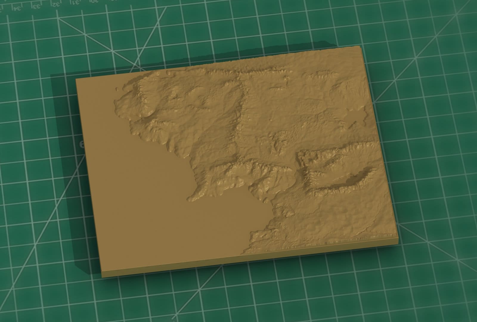 Middle Earth 3D Print STL Map - Etsy