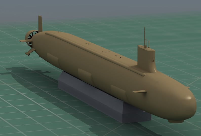 USS Virginia Nuclear Submarine SSN 3D Print STL Model - Etsy