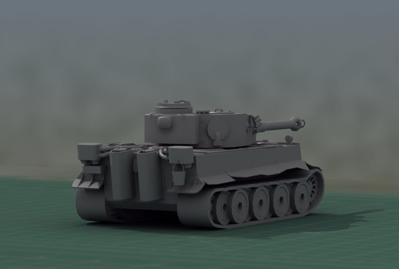 Panzer VI Tiger Tank 3D Print Model STL File - Etsy