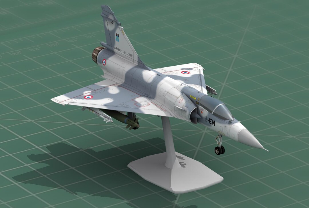 Mirage2000c Fighter Jet 3D Print STL Model Kit - Etsy UK