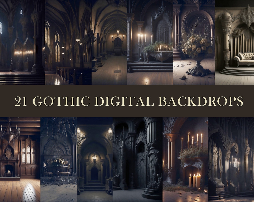 Gothic Digital Photo Backdrops - Etsy