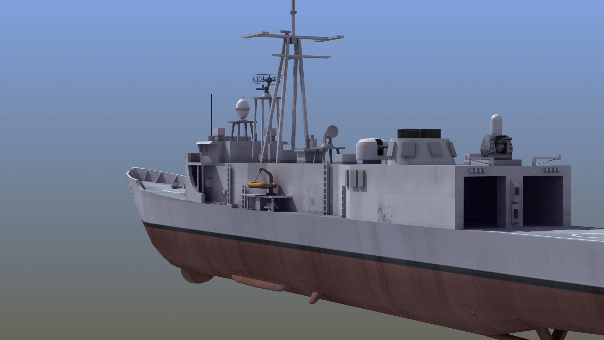 FFG-40 USS Halyburton Frigate - Etsy